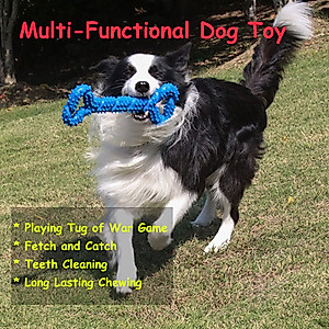 YXBQueen Dog Chew Toys Tog of War Plush Dog Toy Stimulating Toys for Dogs Interactive Dog Toys for Small, Medium and Large Breeds