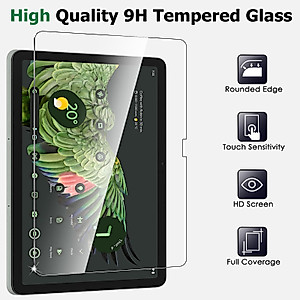 SZJCLTD [2 Pack for Google Pixel Tablet Screen Protector Tempered Glass, Ultra-thin HD Clear Anti-Fingerprint Anti-Scratch Film Protector for Pixel Tablet 2023 (11 inch)