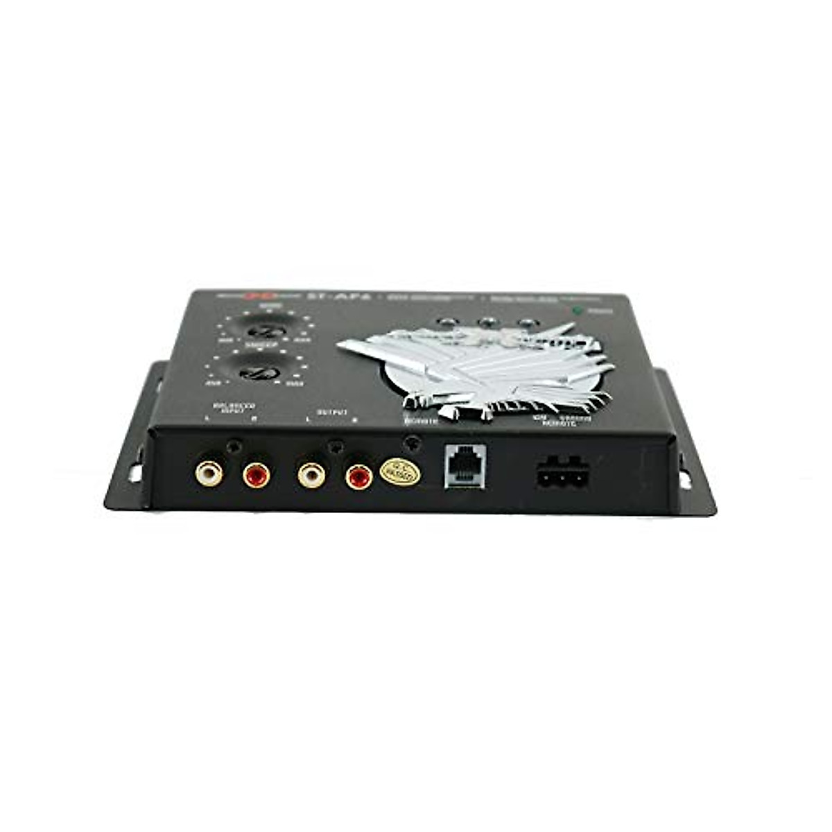 SoundXtreme ST-AP6 1/2 Din Car Audio Digital Processor, 13.5V, Bass Maximizer & Sound Restoration w/Includes a dash mount remote control and Light display, 10.4x2.3 x 8.6 inches