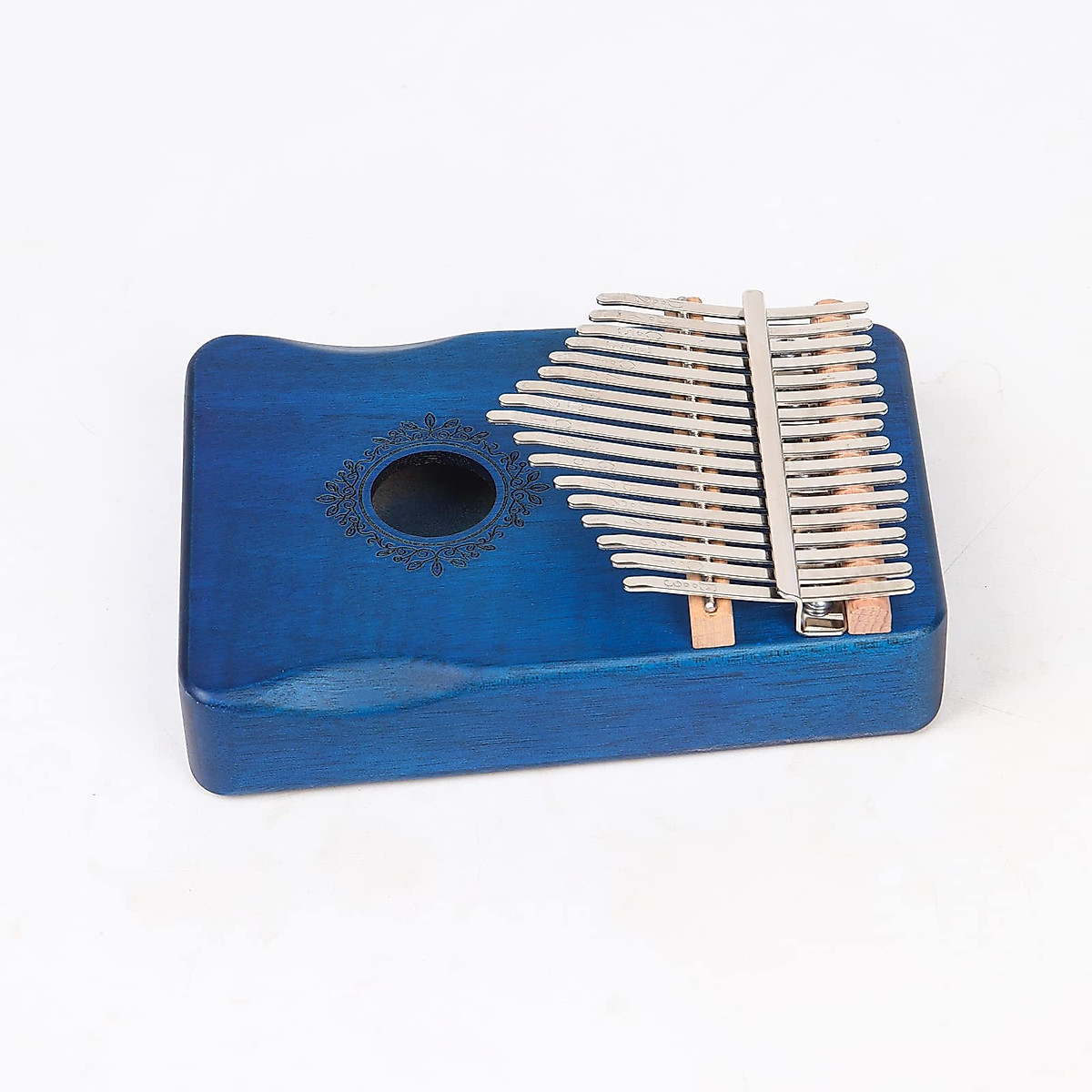 POKHDYE Sky blue Kalin bassist beginner's hand m-finger piano mahogany beginner's 17 tone children's instrument FDS2 0