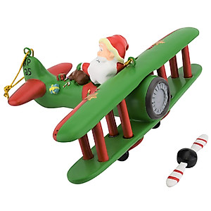 Tree Buddees Large Funny Aviator Santa Flying Plane Losing Presents Christmas Ornaments