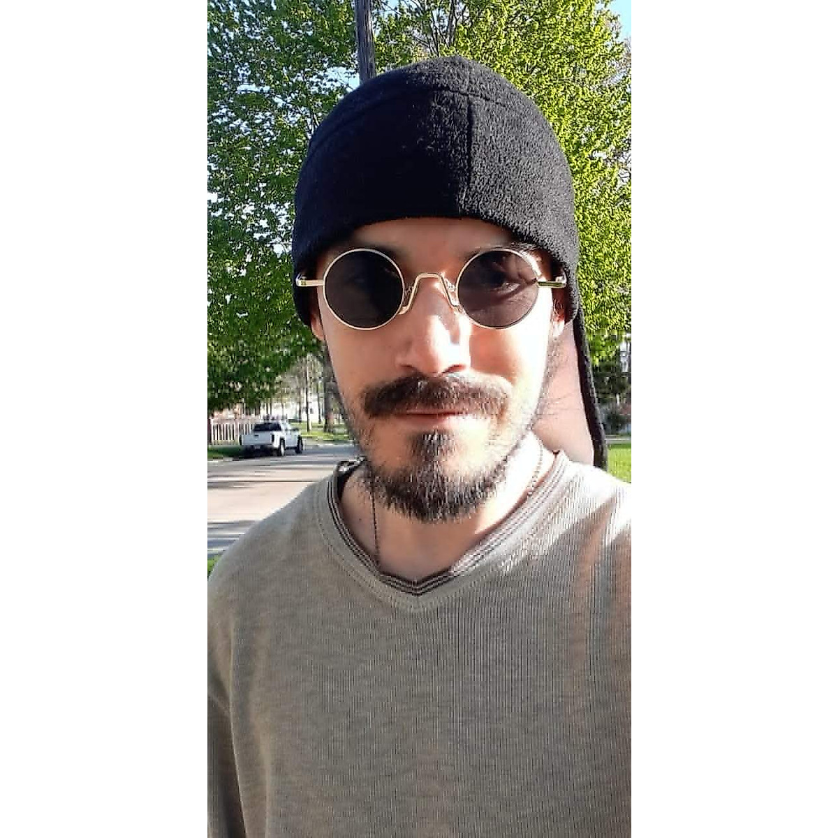 SORVINO Retro Small Round Sunglasses for Men Women Vintage Style Metal Frame