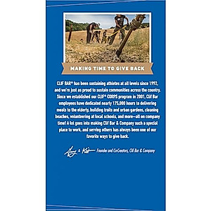 Clif Bar - Chocolate Chip - Made with Organic Oats - 10g Protein - Non-GMO - Plant Based - Energy Bars - 2.4 oz. (12 Pack)