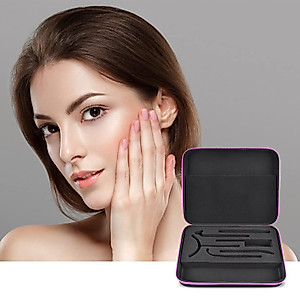 ANKHOH Case for NuDerma Skin Therapy Wand, Portable High Frequency Facial Skin Care Tools Storage Holder Box for Pure Daily Care/for Signstek/for RejuGlow/for Lift Care/for NewWay, Bag Only-Purple