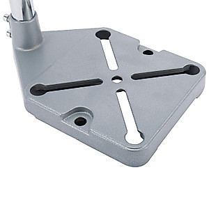 LuckyHigh Two Mounting Holes Adjustable Electric Drill Press Stand Workstation Double Holes Drill Workbench Repair Tool Bench Clamp Support Tool