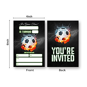 LoaHak Football Birthday Invitation, Soccer Birthday Invitation Digital, Football Birthday Party, Happy Birthday Party Invitations For Kids, Birthday Invitations. (043)