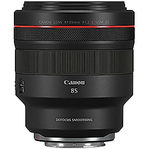 Canon RF 85mm f/1.2L USM DS Lens (3450C002) + Filter Kit + Backpack + 64GB Card + Card Reader + Flex Tripod + Memory Wallet + Cap Keeper + Cleaning Kit + Hand Strap + More (Renewed)