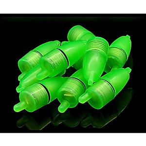 LIOOBO Fishing Rod Alarm Bells with Light Luminous Fishing Bite Alarm Waterproof Squid Bell 48 Sets