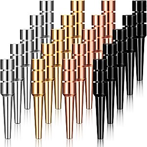 Mudder 20 Pieces Metal Cribbage Pegs Cribbage Board Pegs Fit 1/8 Holes for Cribbage Traditional Board Party Favors in 4 Colors