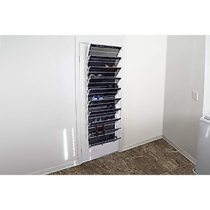 Supermoon RMD-10LN-WH 10 Tier Closet Space Saving Vertical Over the Door Organizer for Shoes, Pantry/Kitchen Necessities, and Bathroom Essentials