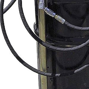 AFF Air Operated Portable Grease Unit with Model 4-Wheel Cart, For Use with 16-Gallon Containers, 70-110 PSI, 8622A