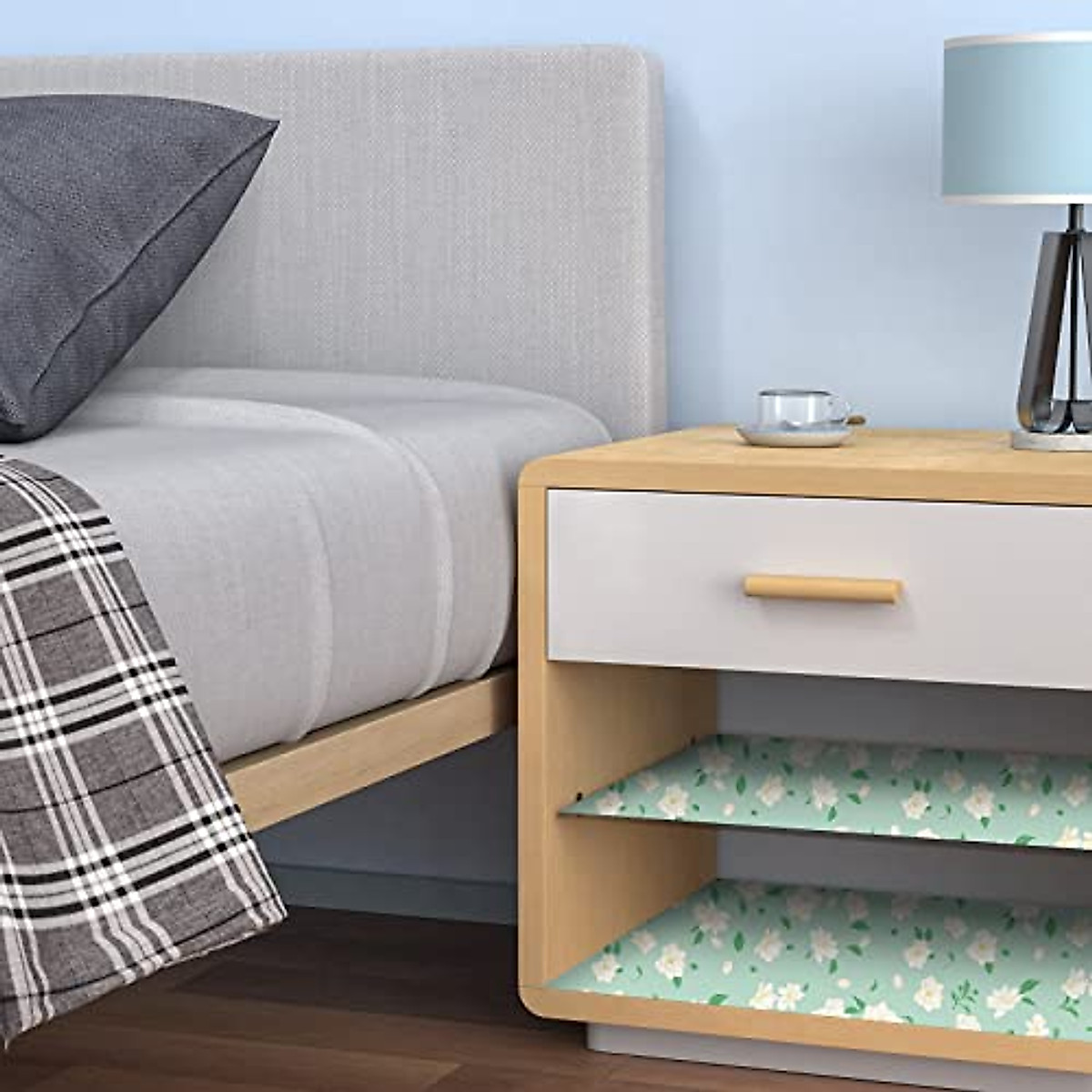 Drawer Liner, Lavender Scented Drawer Liner for Cabinet Drawers, Dresser Shelf, Linen Closet, Non Adhesive Scented Liners, Jasmine Scent 6 Sheets