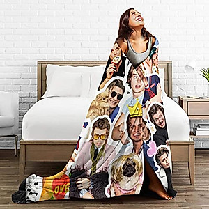 Blanket Joe Keery Steve Harrington Soft and Comfortable Warm Fleece Blanket for Sofa,Office Bed car Camp Couch Cozy Plush Throw Blankets Beach Blankets