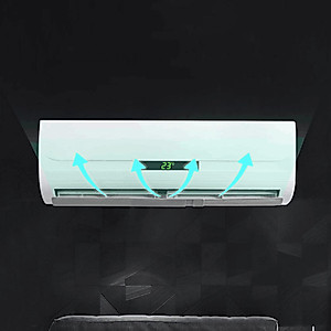 Adjustable Air Conditioner Deflector Air Deflector,Universal Home Office Retractable Air Conditioner Wind Shield Baffle Deflector,White