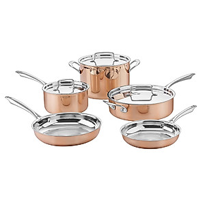 Cuisinart - CTPP-8 Cuisinart Copper Collection Cookware Set, Medium