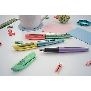 STABILO Flow Cosmetic Fountain Pen Metallic Purple/Green