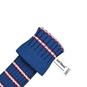 Scott Edward Knit Hybrid Golf Club Covers Fits Hybrids/UT Classical Fine Stripes with Long Neck Funny and Fresh Colors (Blue Red Fine Stripes)