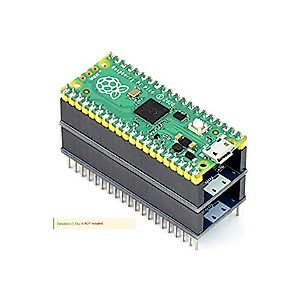 Precision RTC Module for Raspberry Pi Pico Mini Board, Incorporates High Precision Real-Time Clock Chip DS3231, Uses I2C Bus for Communication, with Female Pin Header Stackable Design