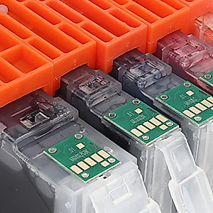 FTVOGUE Multi Color Ink Cartridge Printer Cartridge Replacement for PIXMA TS706 TR7560 TR8560 TS6160 TS6260 (BK BK C M Y 5 Colors)