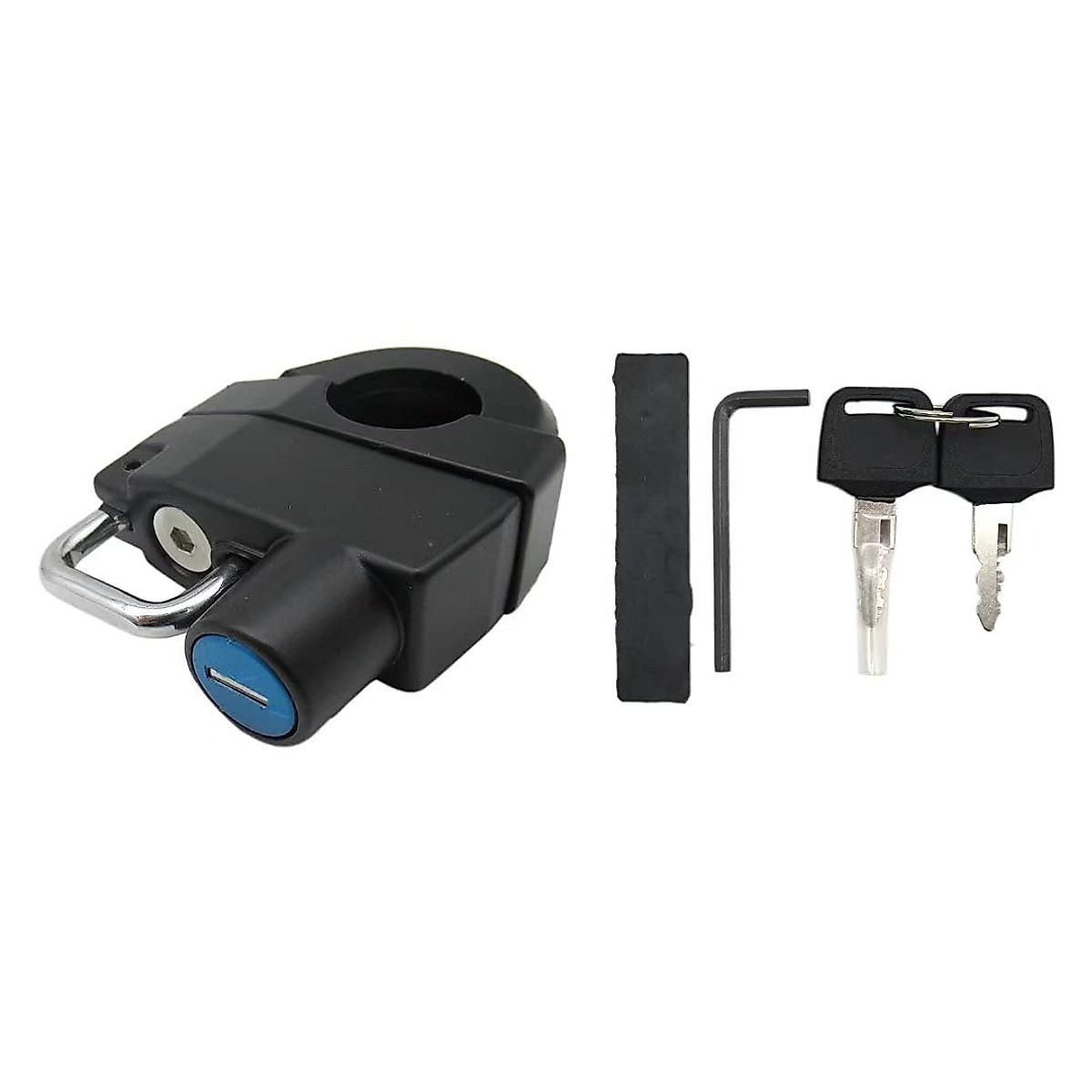 USonline911 New Motorcycle Universal Helmet Lock Fits for 25mm Engine Crankcase Crash Bar Motorbike