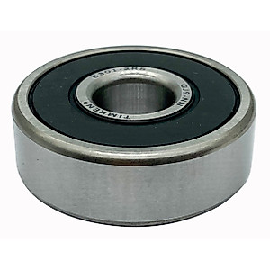 2PACK TIMKEN 6301-2RS Double Rubber Seal Bearings 12x37x12mm, Pre-Lubricated and Stable Performance and Cost Effective, Deep Groove Ball Bearings