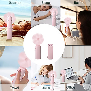 MrXGod Handheld Mini Fan, Personal Fan Handheld, Hand Held Fan for Travel Outside Rechargeable