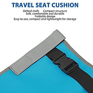 Dpofirs Toddler AirplaneFootrest for Kids, Portable Toddler Travel Bed, Leg Rest for Kids to Lie Down and Sleep On Long Flights, Airplane Seat Extenderfor Baby for Airplane Seat (Sky Blue)