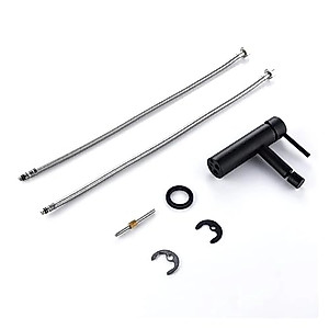 ifgswopq 1 Pcs Toilet Bidet Faucet Set Brass Handheld Bidet Faucet Bathroom Single Handle Sink Mixer Faucet Hot and Cold Faucet (Color : Matt Black) (Matt Black 01)