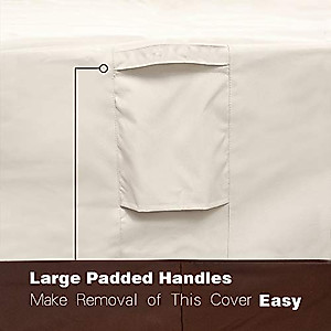 Vailge Patio Adirondack Chair Covers, Heavy Duty Patio Chair Cover, Waterproof Outdoor Lawn Patio Furniture Covers (Standard - 2 Pack, Beige & Brown)