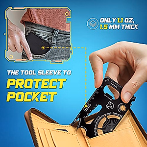 Christmas Stocking Stuffers Gifts for Men - 19 Tool In 1 Wallet Credit Card Multitool Women Gifts, EDC Multitool Gadget Pocket Card Tool Fathers Day Birthday Gift Idea for Husbands Boyfriends Dad