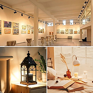 GU10 Halogen 50W Bulbs, 120V Halogen Light Bulb, GU10 Base Replacement for Candle Warmer Lamp Bulb, Warm White GU10+C Dimmable Glass Cover for Spot Track Lighting, Range Hood Lights, 3 Pack