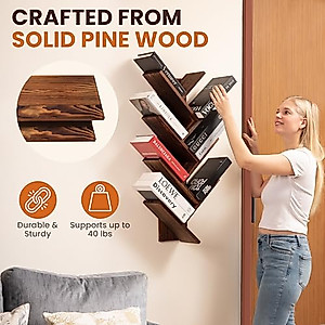 FreshDecor Tree Bookshelf 7-Tier (Brown), FD1011
