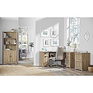 Realspace® Magellan 59"W L-Shape Corner Desk, Blonde Ash