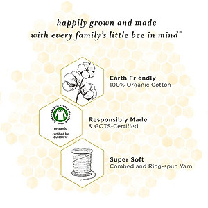 Burt's Bees Baby baby girls Unisex Pajamas, Zip-front Non-slip Footed Pjs, Organic Cotton and Toddler Sleepers, A Bee C/Stripe 2-pk, 12 Months US