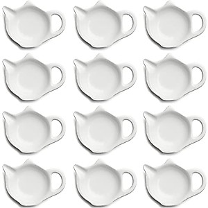 Tea Bag Holder for Used Tea Bag Teapot Shaped Tea Bag Coasters - Keep Your Tea Time Tidy and Organized with Tea Bag Saucers Set of 6