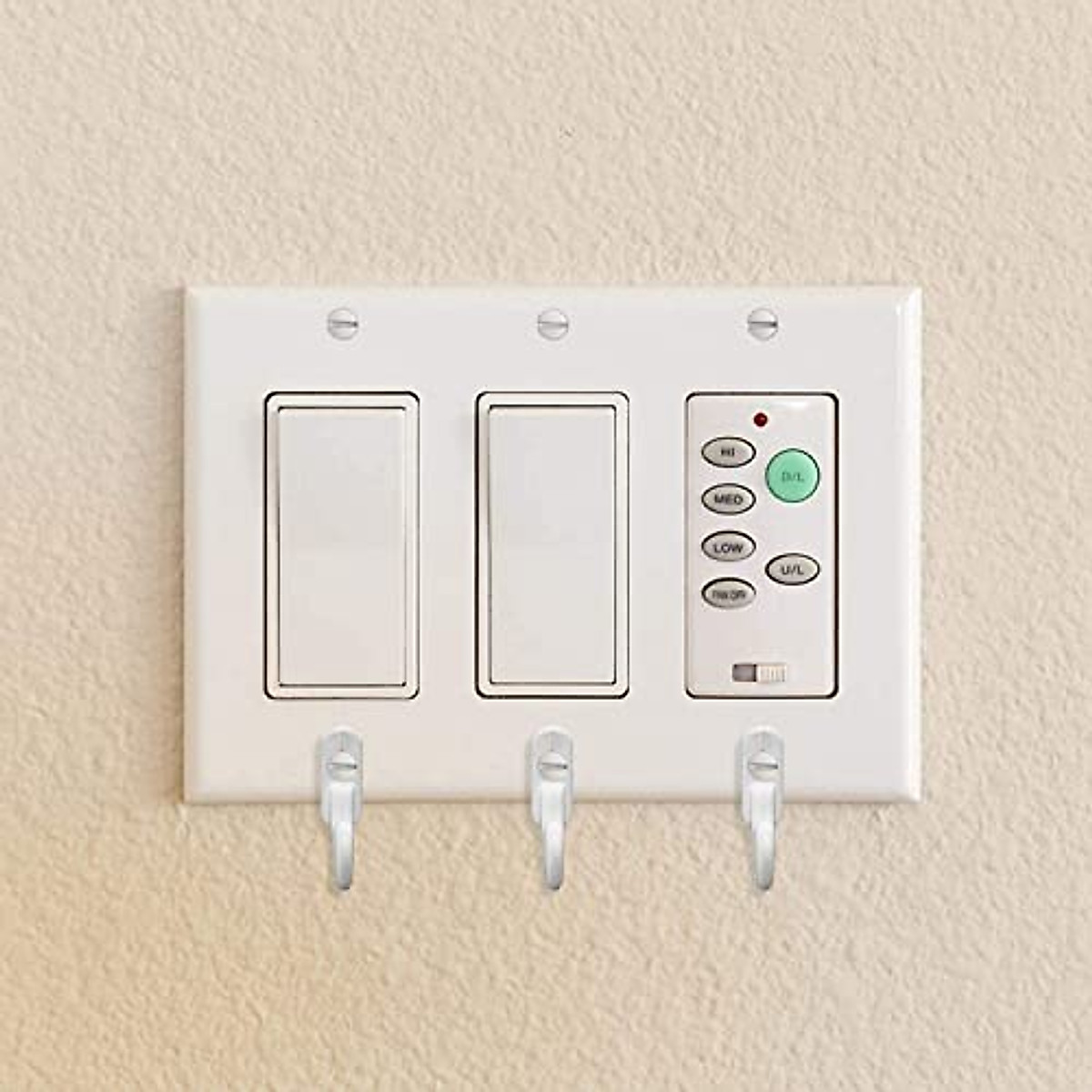 Light Switch Hooks, Chanvoo 10 Pack Wall Mounted Tiny Robe Hook with 20 Screws Wall Coat Hooks for Hanging Coat, Scarf, Bag, Towel, Key, Hat (White)