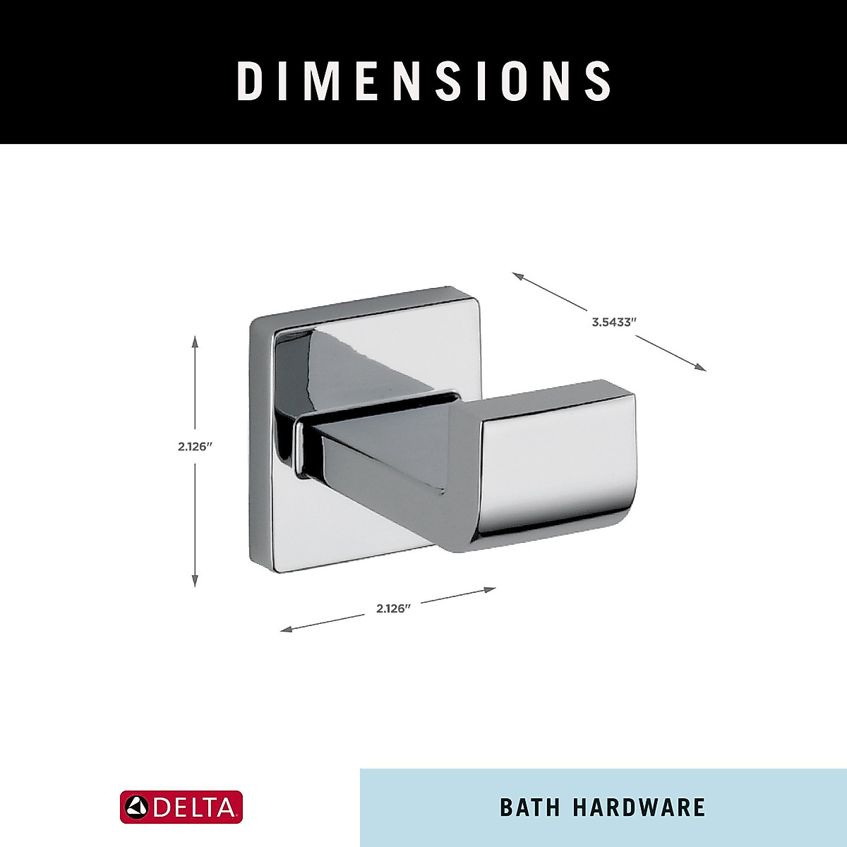 DELTA 77535 Ara, Robe Hook, Chrome