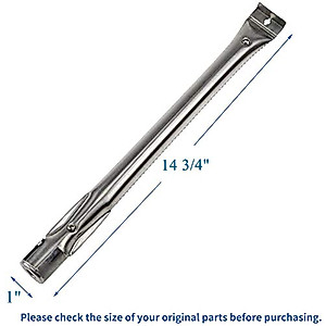 Adviace Grill Replacement Parts for Kenmore 146.34611410, 146.10016510, 146.16197210, 146.46372610, 146.23673310, 146.16198210 Gas Grills, Grill Burner Tube, Heat Plate Shield, Crossover Tube