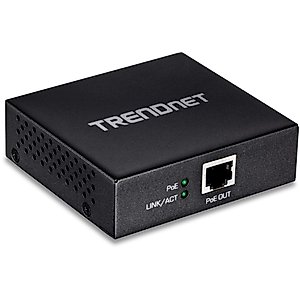 TRENDnet Gigabit PoE+ Repeater/Amplifier, Single Port PoE Power over Ethernet, Extends 100m for Total Distance Up to 200m (656 ft.), TPE-E100 (Renewed)