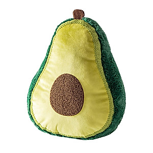 Phantoscope Avocado Shaped Throw Pillow, Fun Home Decor of Fruit Themed Shaped Cushions, Decorative Shaped Pillow for Couch Bed and Chair, Green,12.5 x15.5 inches