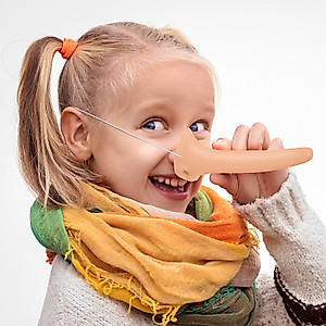 CASW Fake Long Nose Costume: Big Long Nose Pointy Nose Halloween Costumes Cosplay Party Supplies - 1Pcs