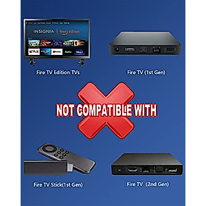 2nd Gen DR49WK B PE59CV Replacement Voice Remote for Amazon Fire TV Stick (2nd Gen/3rd Gen/Lite/4K) Fire TV Cube (1st Gen/2nd Gen, and Later) Fire TV (3rd Gen, Pendant Design)