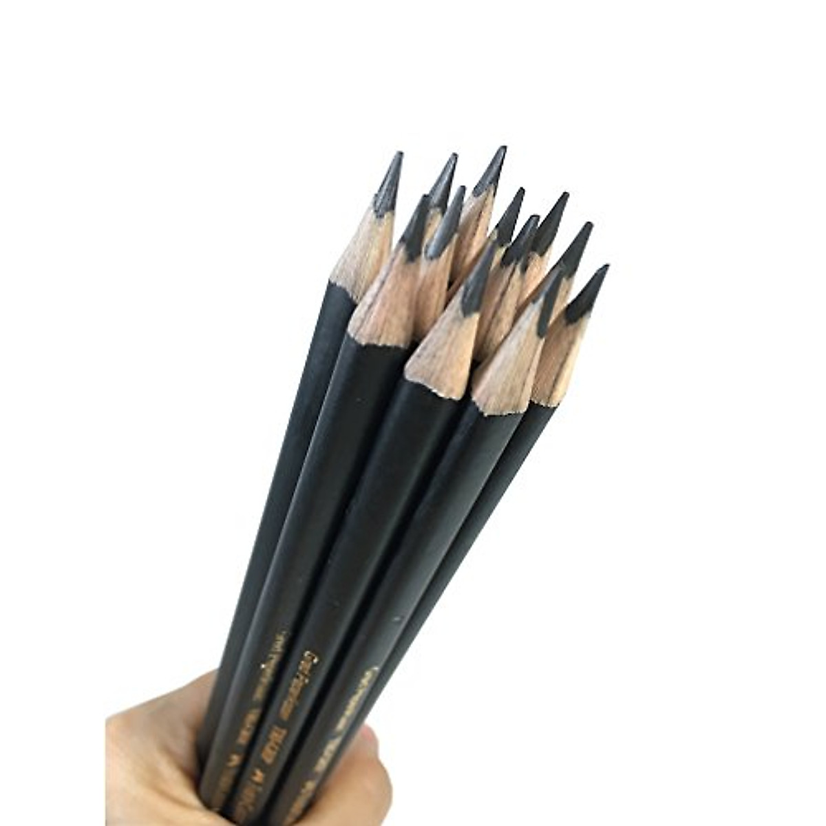 Faber-Castell Wooden Tri-Grip Exam Grade Graphite 2B Pencils, Smooth and Dark Pre-sharpened Wood Pencils - Box of 12