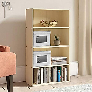 i BKGOO Storage Box with Lid,Fabric Cube Storage Bin,Foldable Clear Window Storage Boxes with Cover for Home Bedroom Closet Office Nursery 4-Pack 12 x 12 x 8.5 inch