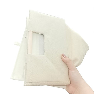 Storage Basket Wood Handle Fabric Foldable Table Top Storage Box Clothes, Underwear, Sundries Storage Basket Book Storage Basket Rectangular