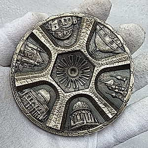 大铜章收藏者协会 2021 China 88MM White Copper Medal World Civilization Sanctum Jerusalem Medal