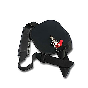 sleeri Weed Eater Strap Weedeater Harness - Universal String Trimmer Single Shoulder Pad Strap - Shoulder Arm Saver - Adjustable Grass Trimmer Weed Whacker Harness for Garden Lawn, Black