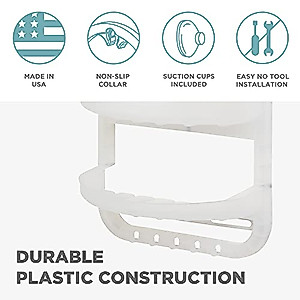 Zenna Home 5890KK Over-The-Showerhead Caddy, Large, Frosted