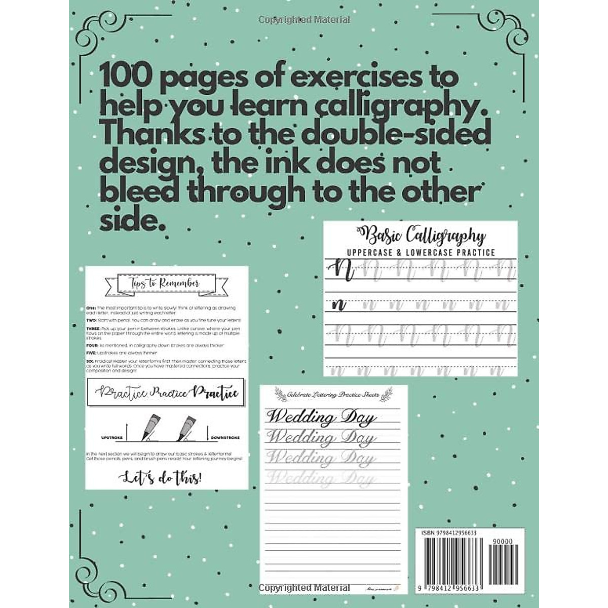 Calligraphy Workbook: Practice Paper Caligraphy Notebook for Beginners | Daily Easy Creative Handwriting Cursive Art | Pages with Simple Worksheets | Alphabets with Pretty Letters | Hand Writing Book