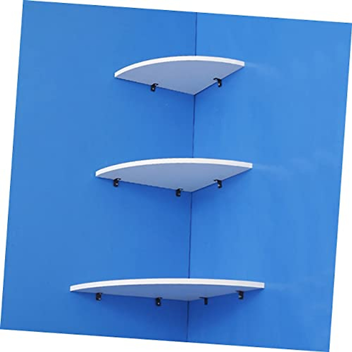 ARTIBETTER 3pcs/Set Floating and Decor Wall End Decorations Size Kitchen Holder Round Mount Home Boards S Small Layer Organiser Decoration Board Shelves Bedroom Tier Mounted Mounting Quarter